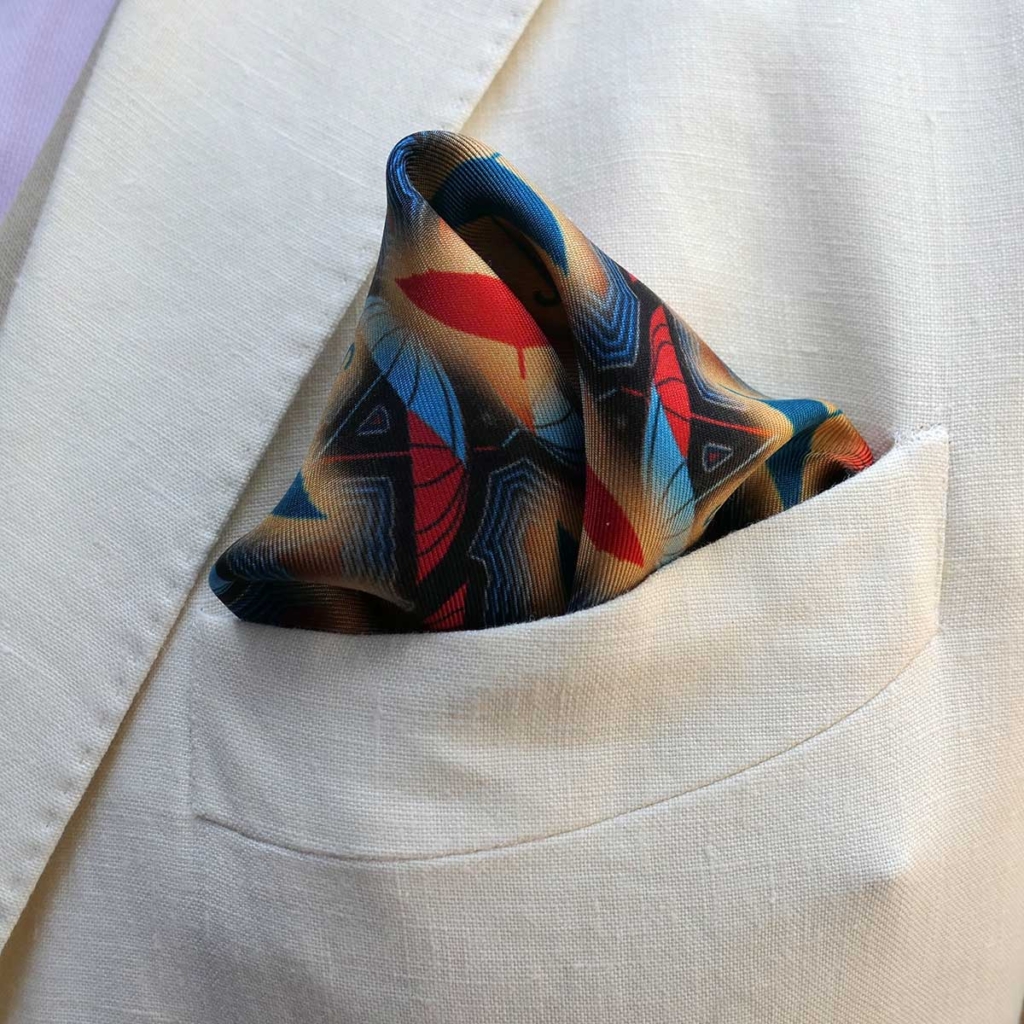 Deco Brolly Pocket Square - The Chap