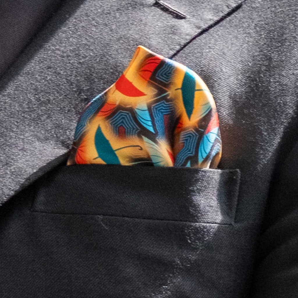 Deco Brolly Pocket Square - The Chap