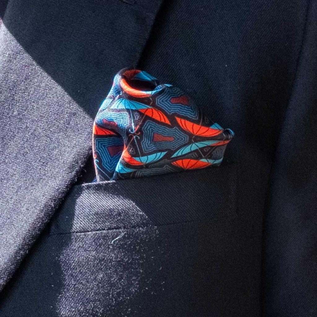 Winged Brolly Pocket Square - The Chap