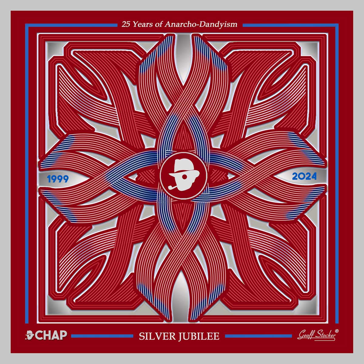 silver-jubilee-pocket-square - The Chap